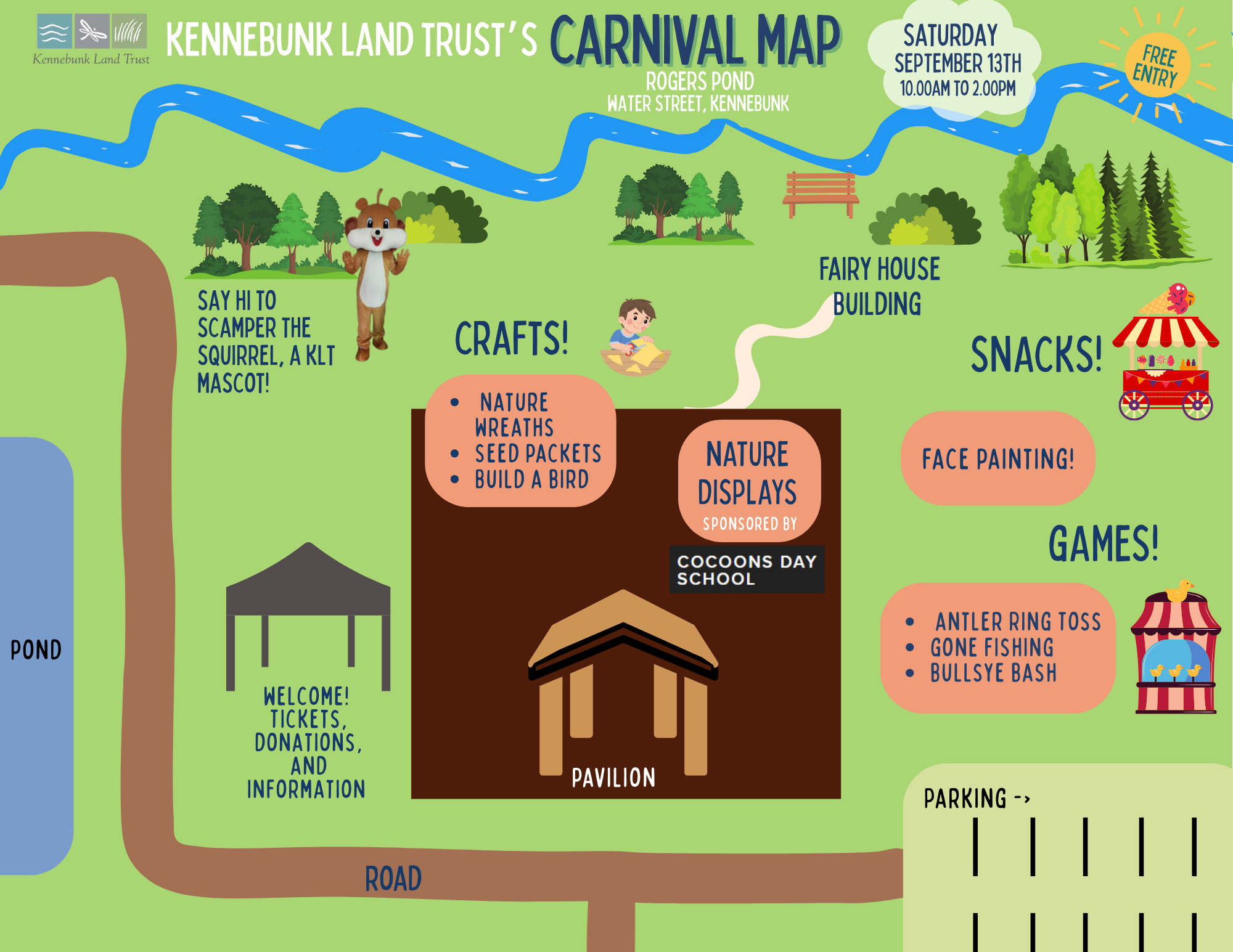 Carnival for Conservation! Join us at Rogers Pond - Kennebunk Land Trust